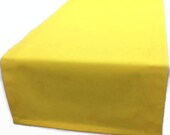 Solid Yellow or Orange Table Runner in 9 Length Options - Etsy