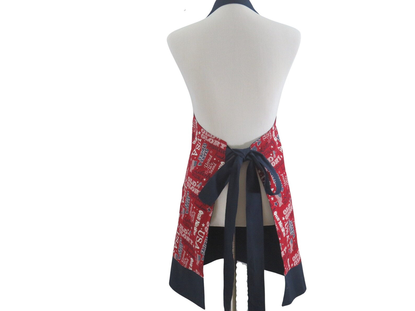 Women's Patriotic Apron in Red White & Blue American USA - Etsy