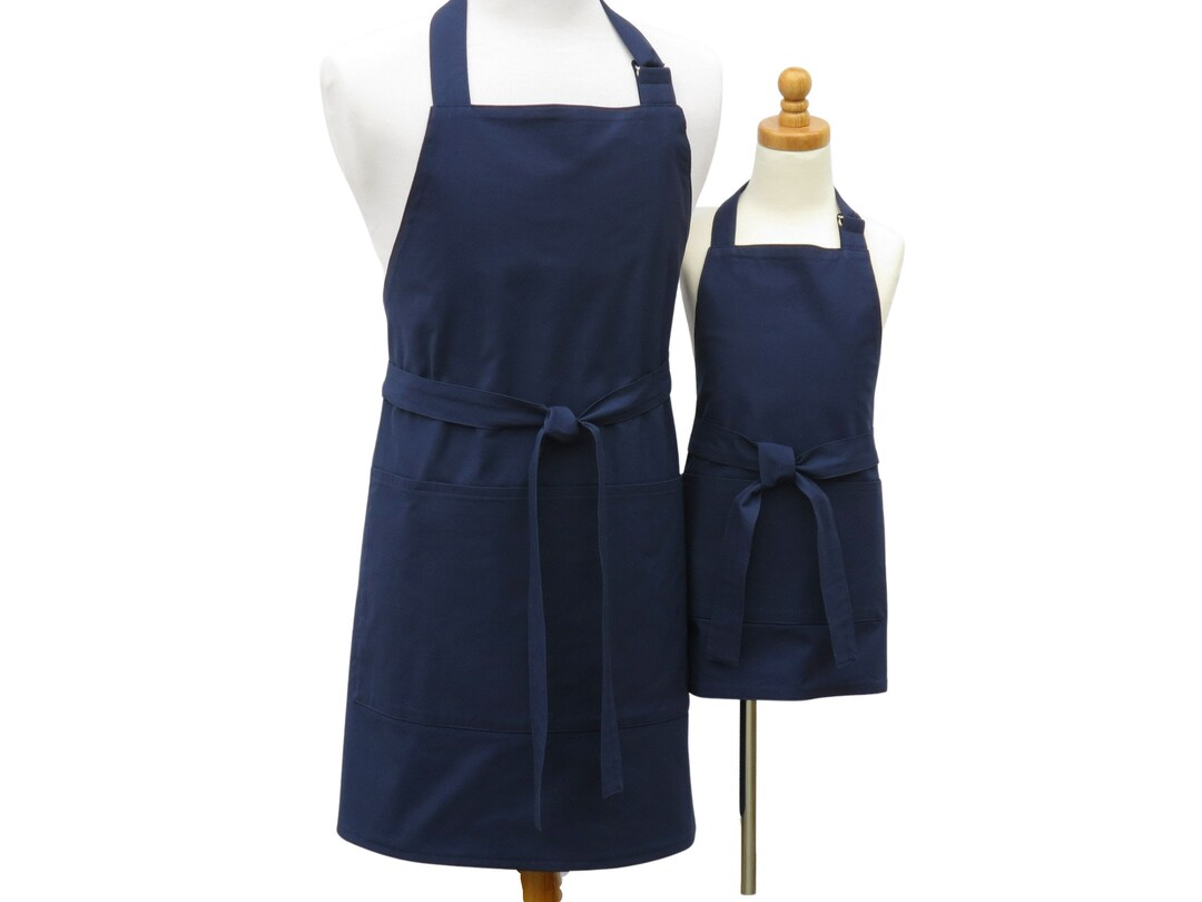 Solid Color Family Aprons Adult & Child Matching Apron Set - Etsy