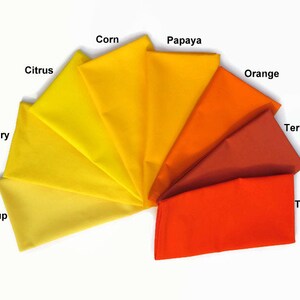 Solid Yellow or Orange Table Runner in 9 Length Options | Etsy