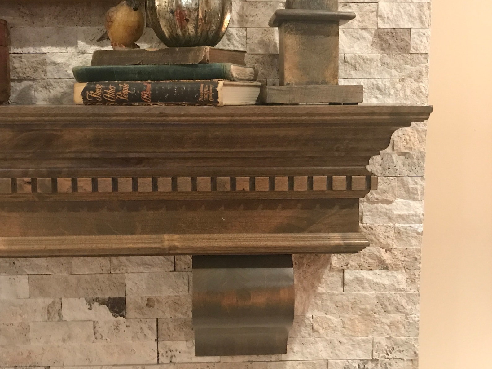 Fireplace Mantel Handmade Snake River Model With Dark Walnut - Etsy