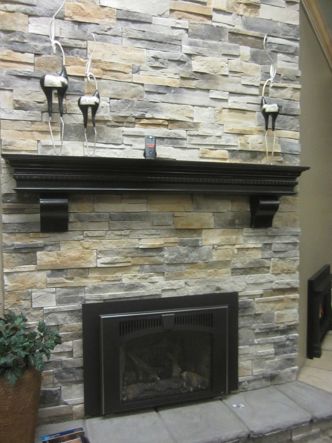 Fireplace Mantel Shelf Handmade & Painted to Order, Knotty Alder "snake ...