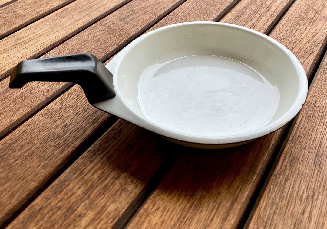 Buy Egg Dish, Small Round Dish, Yellow Enamelled, White Background ...