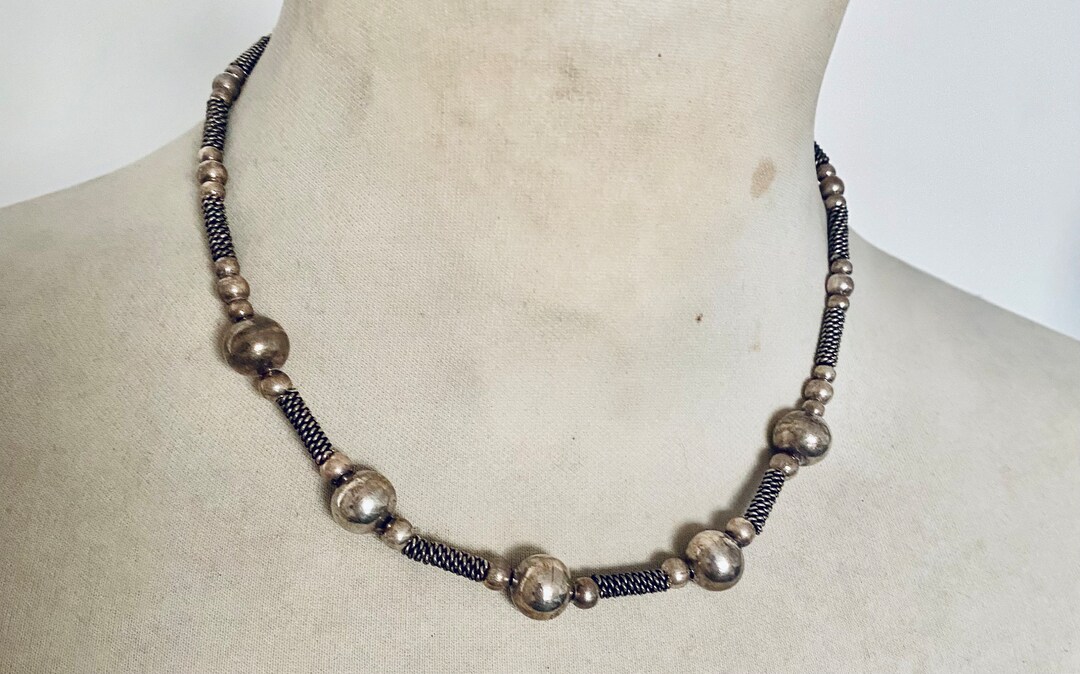 Pearl Necklace, Necklace, Silver, Hallmarks, Vintage - Etsy