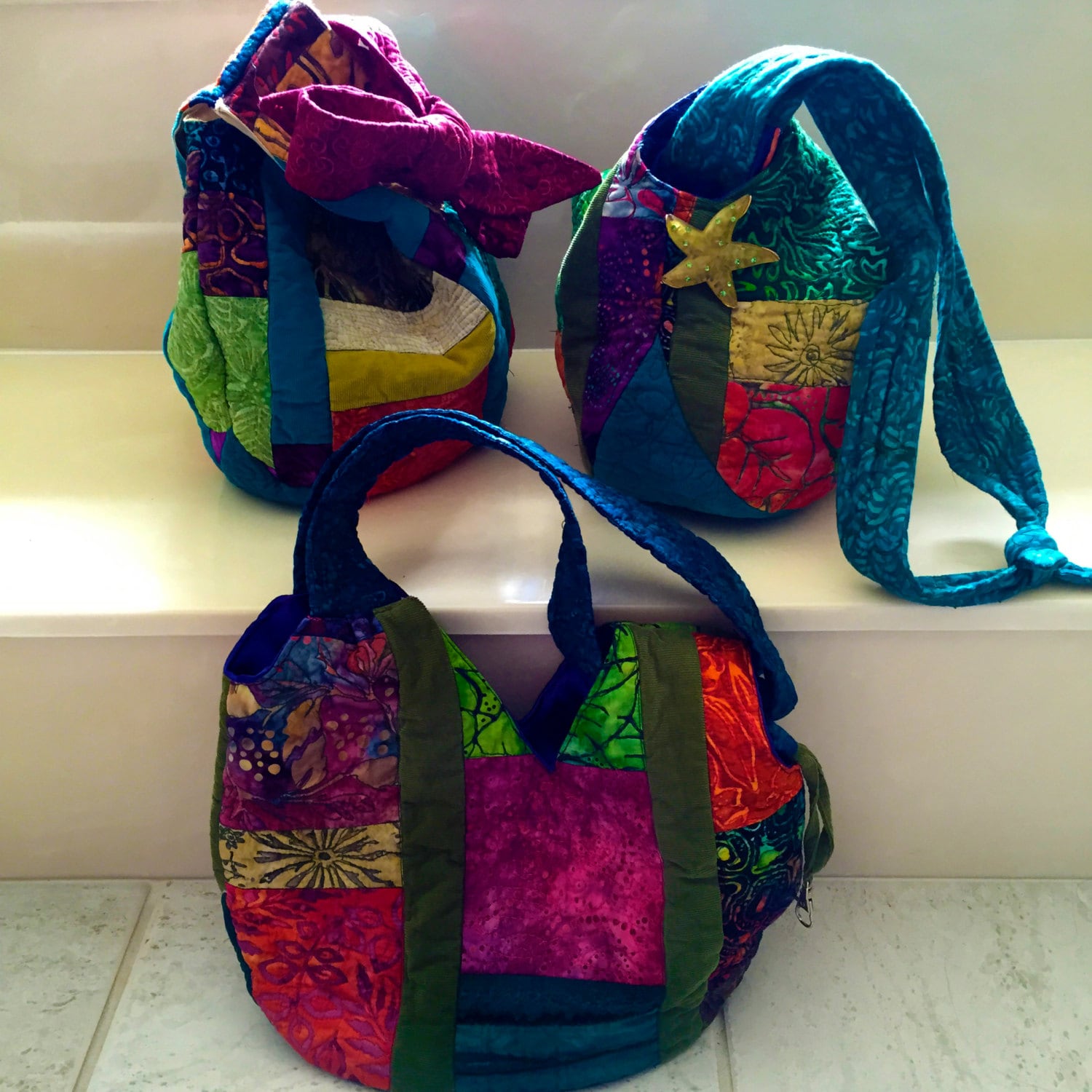 Clever & Easy PATTERN for Quilted Adjustable Knot Purse- Step by Step ...