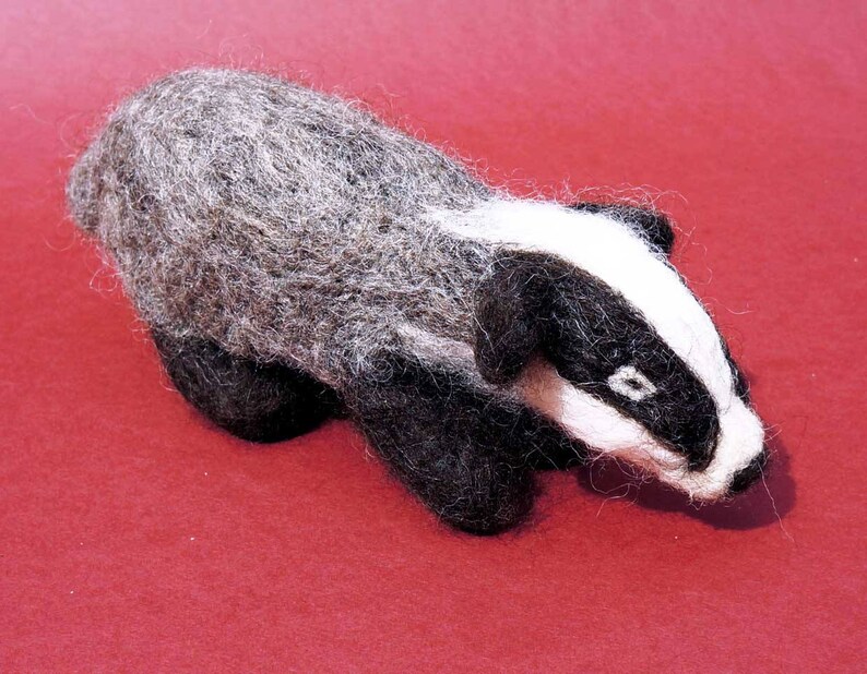 Needlefelted Badger Kit - Etsy