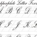 Hand Lettering Guide Letter Size Printable 55 Slant Copperplate ...