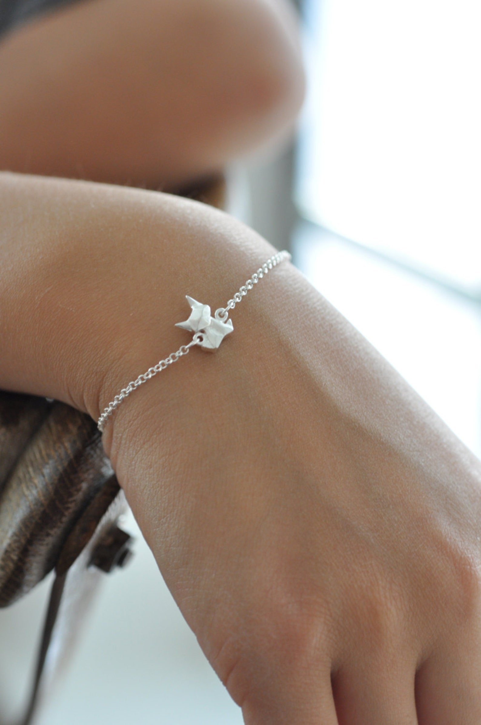 Origami Cat Charm Bracelet Origami Animal Bracelets Silver | Etsy