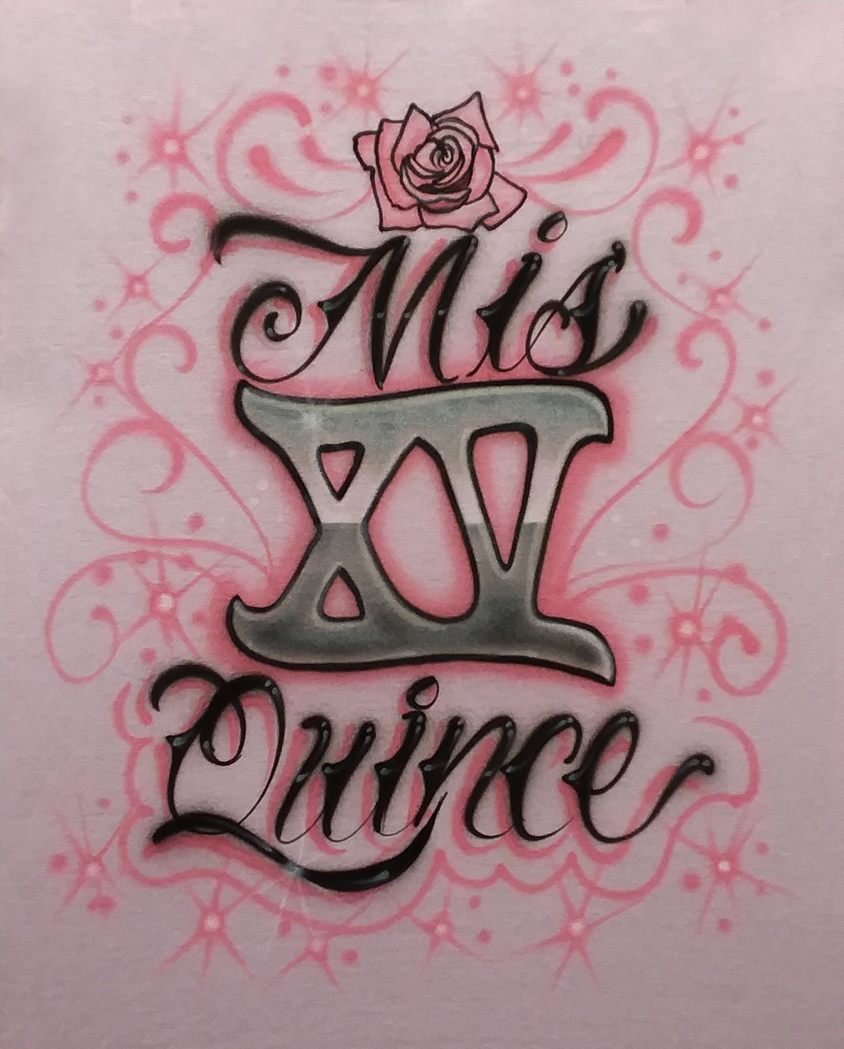 Airbrush Quinceanera Mis Quince Silver Roman Numeral XV Etsy airbrush-quinceanera-mis-quince-silver-roman-numeral-xv-etsy