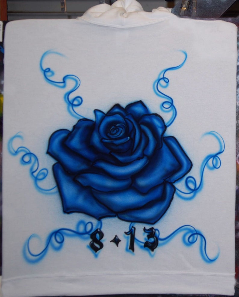 Airbrush Red Rose Blush Pink Rose Rosebud Roses Large Rose | Etsy