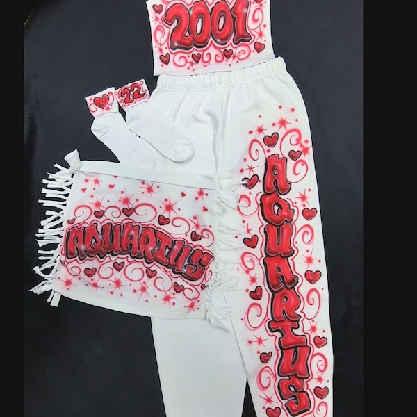 Airbrush 90s Outfit - Etsy
