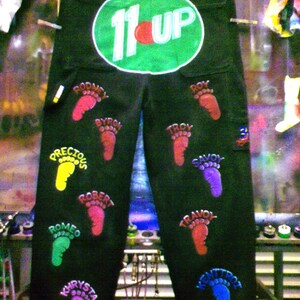 Airbrush Jeans Overalls Grafitti Hip Hop Artwork Only 90's Style Party ...