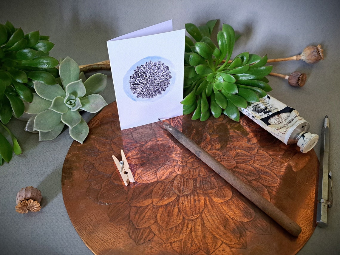 Botanical Printable Cards With Pincushion, Aloe, Sunburst Aenonium, and ...