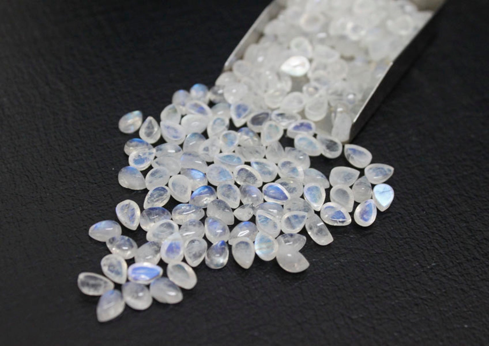 6x4 Mm Rainbow Moostone Pear/tear Drop Shape - Etsy