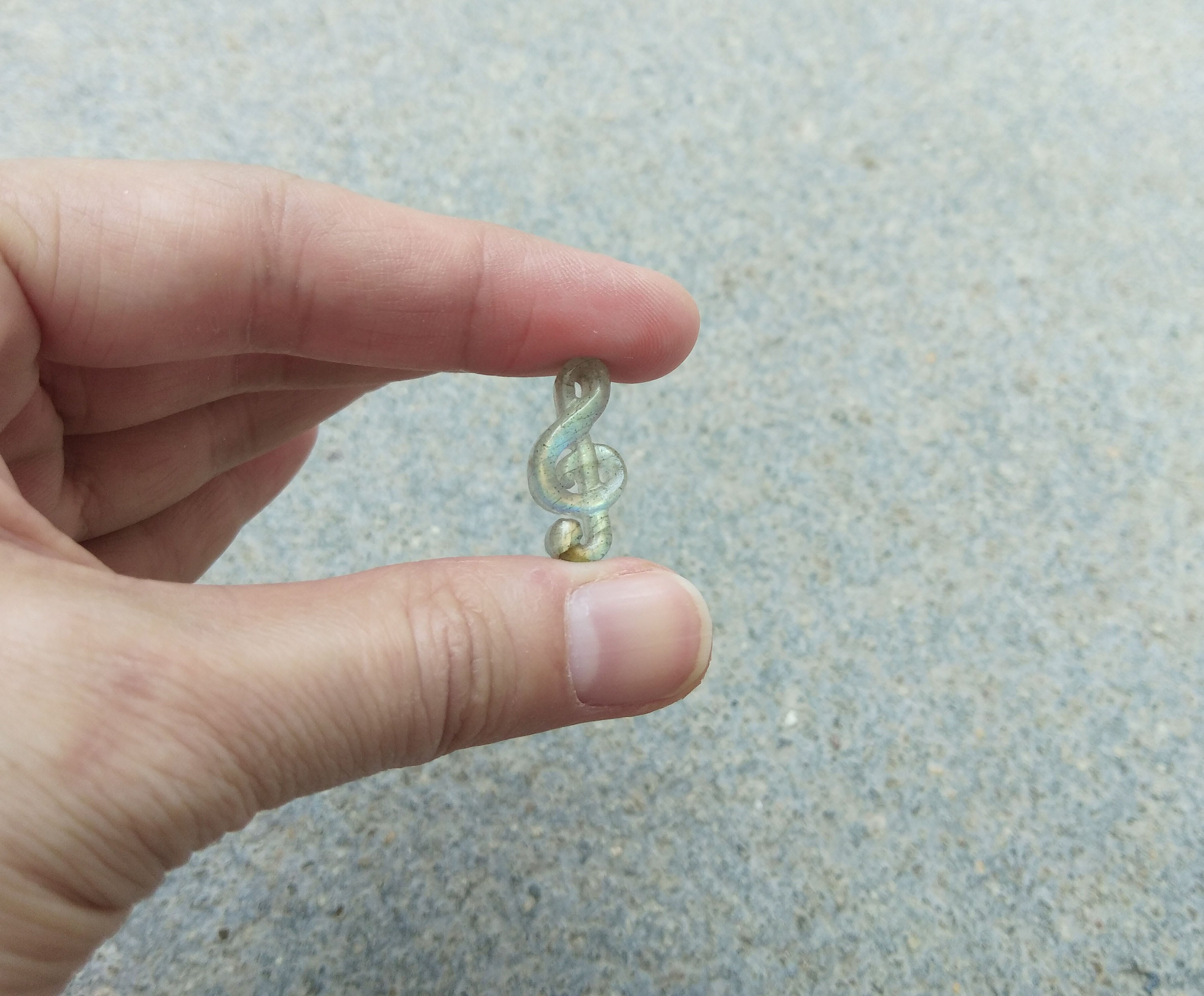 Music Sol Key Symbol Music Note Symbol Carving Labradorite - Etsy