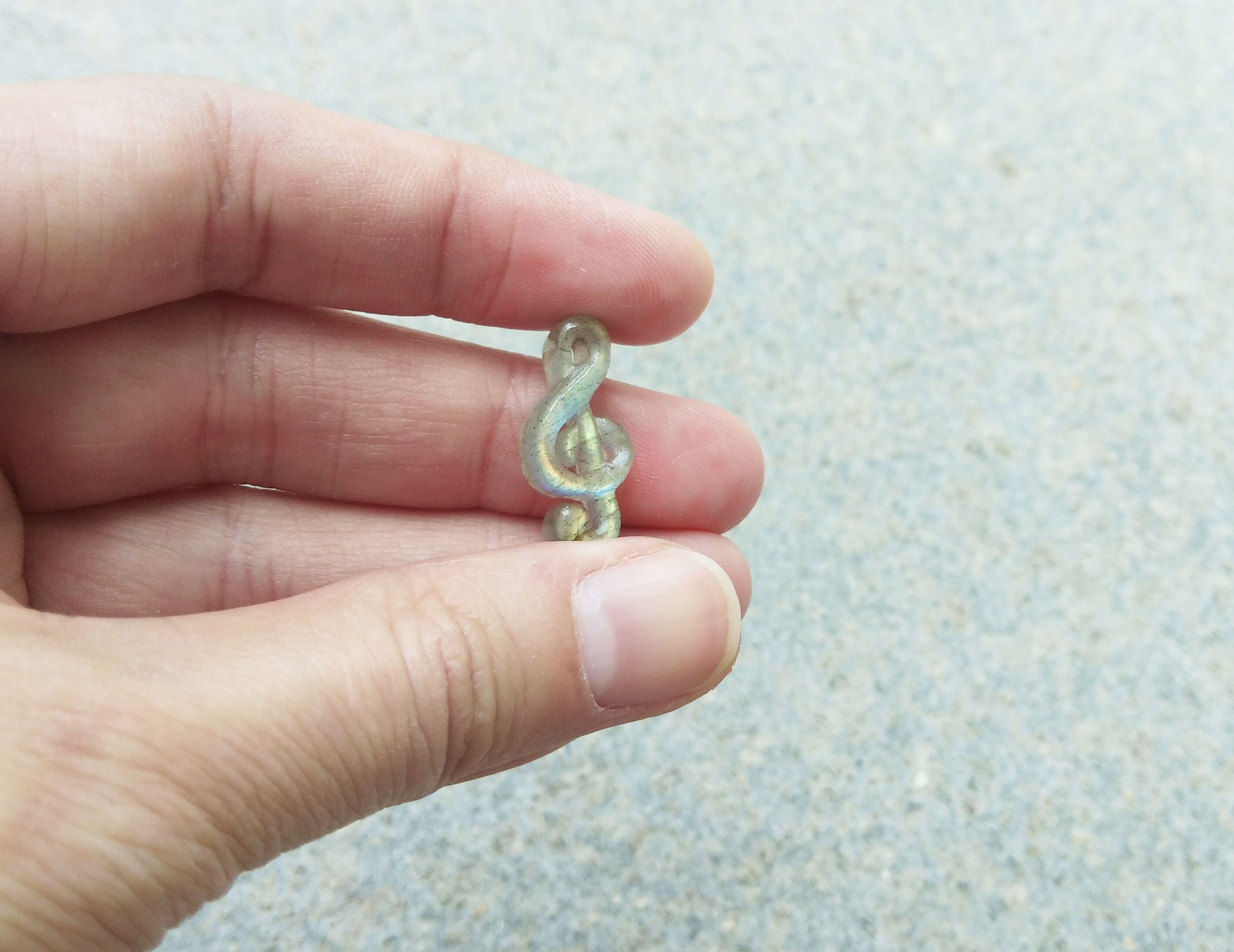 Music Sol Key Symbol Music Note Symbol Carving Labradorite - Etsy