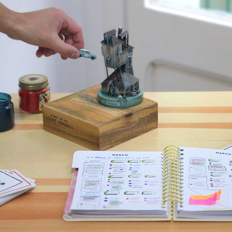 BURROW PAPERCRAFT Cut & Assemble Paper Model Kit - Etsy UK