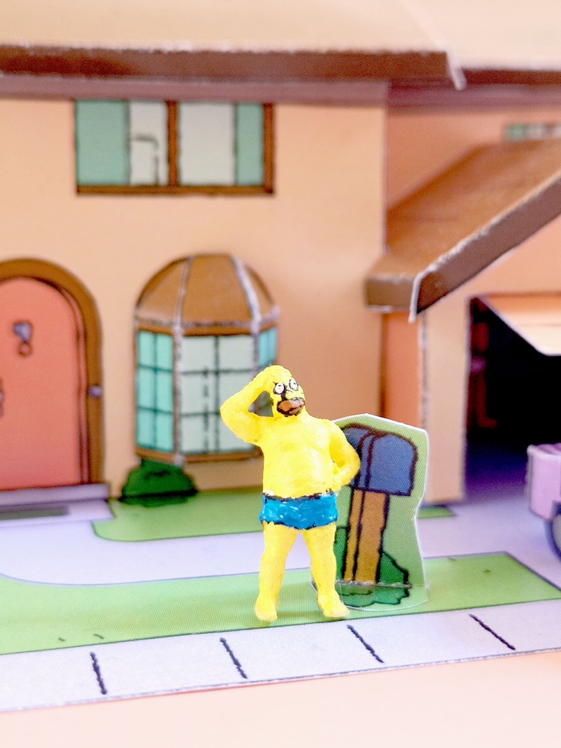 SIMPSON HOUSE Paper Model Papercraft Card Model Kit - Etsy Canada