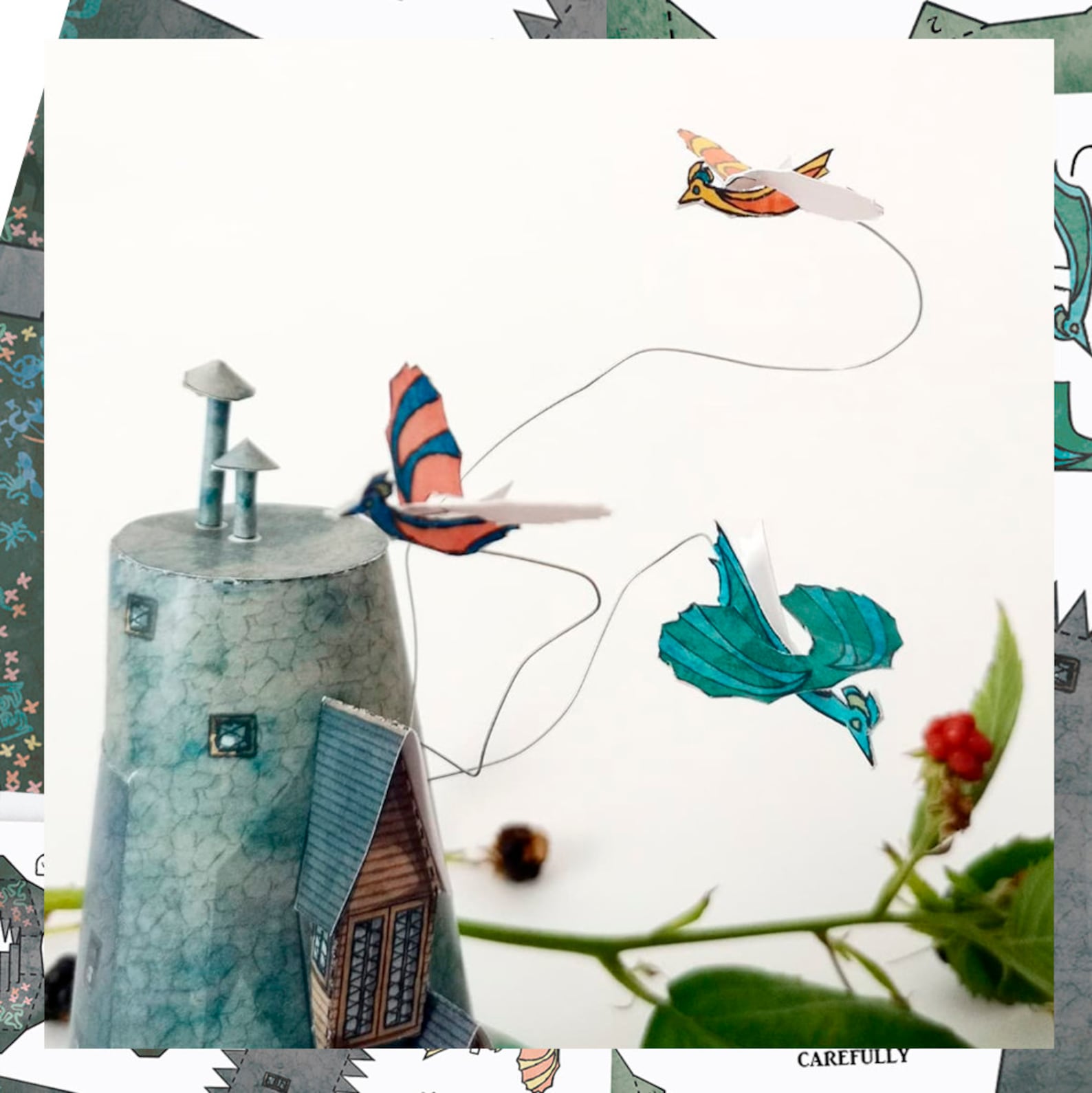 LUNA'S HOUSE - Cut & Assemble Paper Model Kit - Wizarding Paper House ...