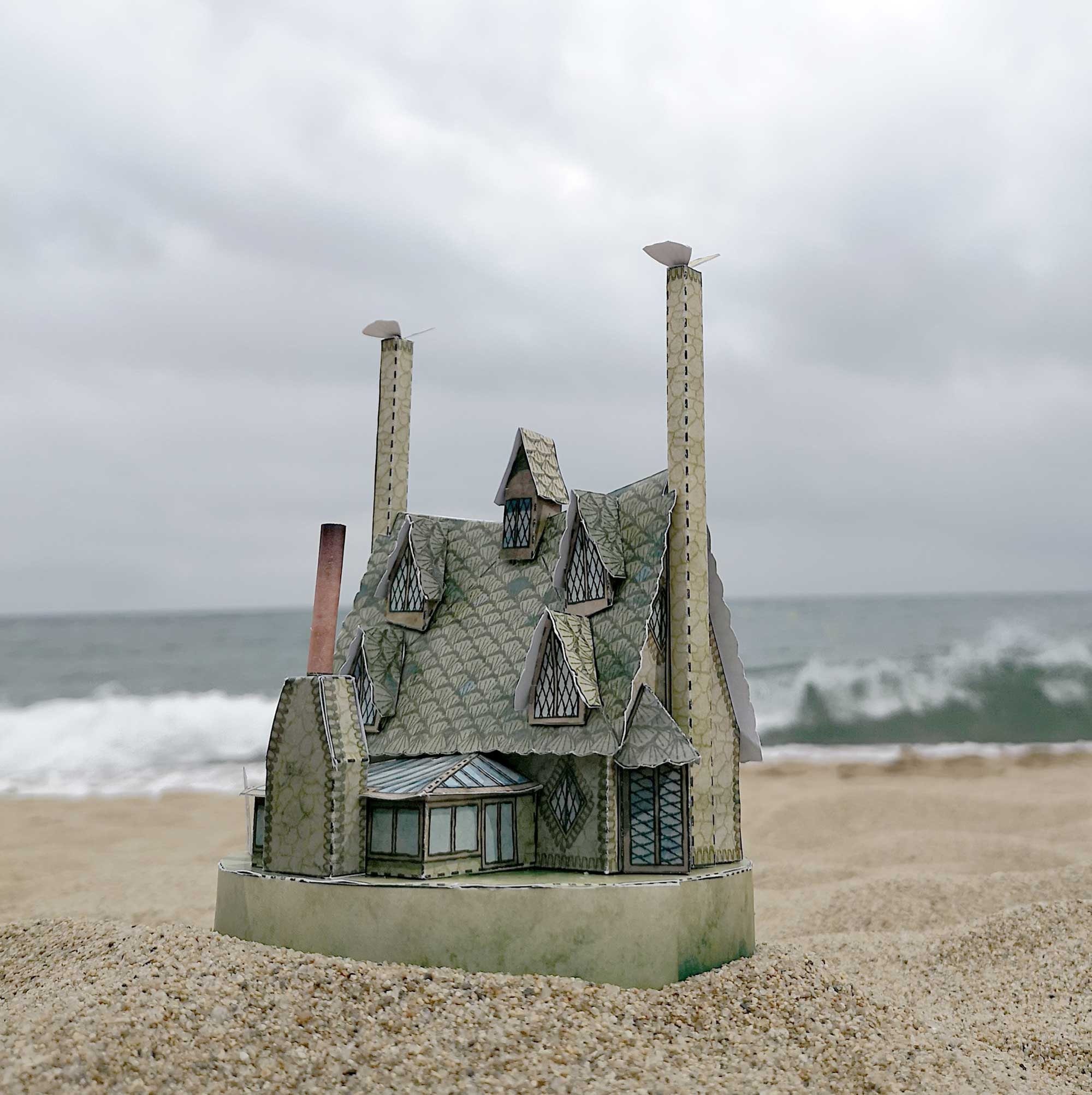 THE SHELL COTTAGE - Cut & Assemble Paper Model Kit - Etsy