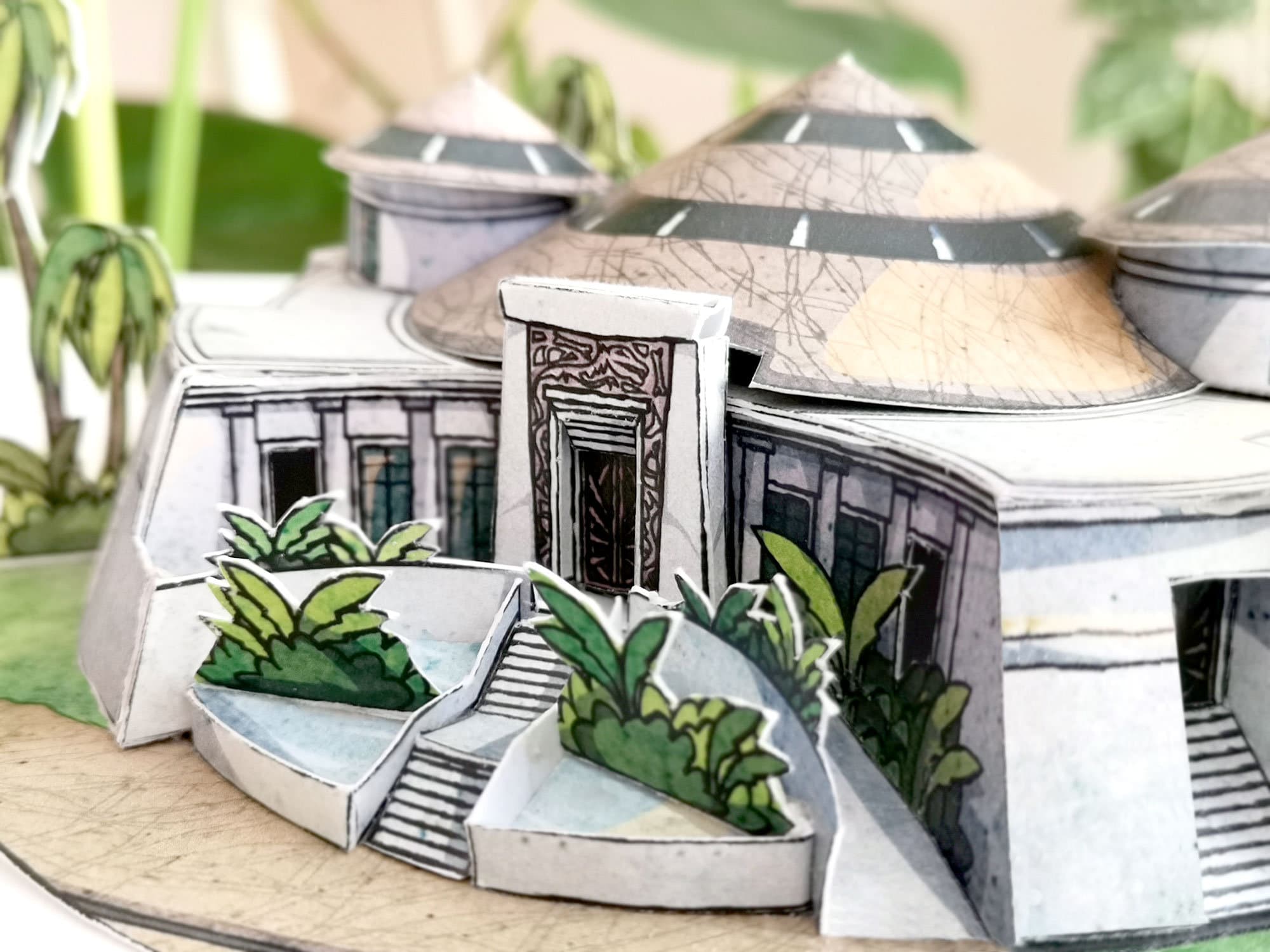 Jurassic Visitor Center PAPERCRAFT Dino Gates Vehicles and - Etsy Canada