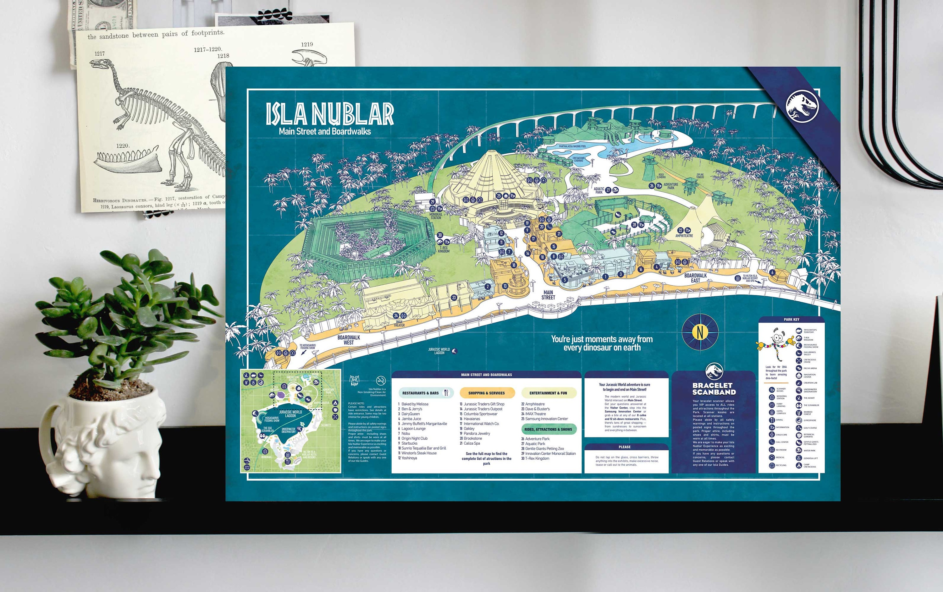 Jurassic world карта