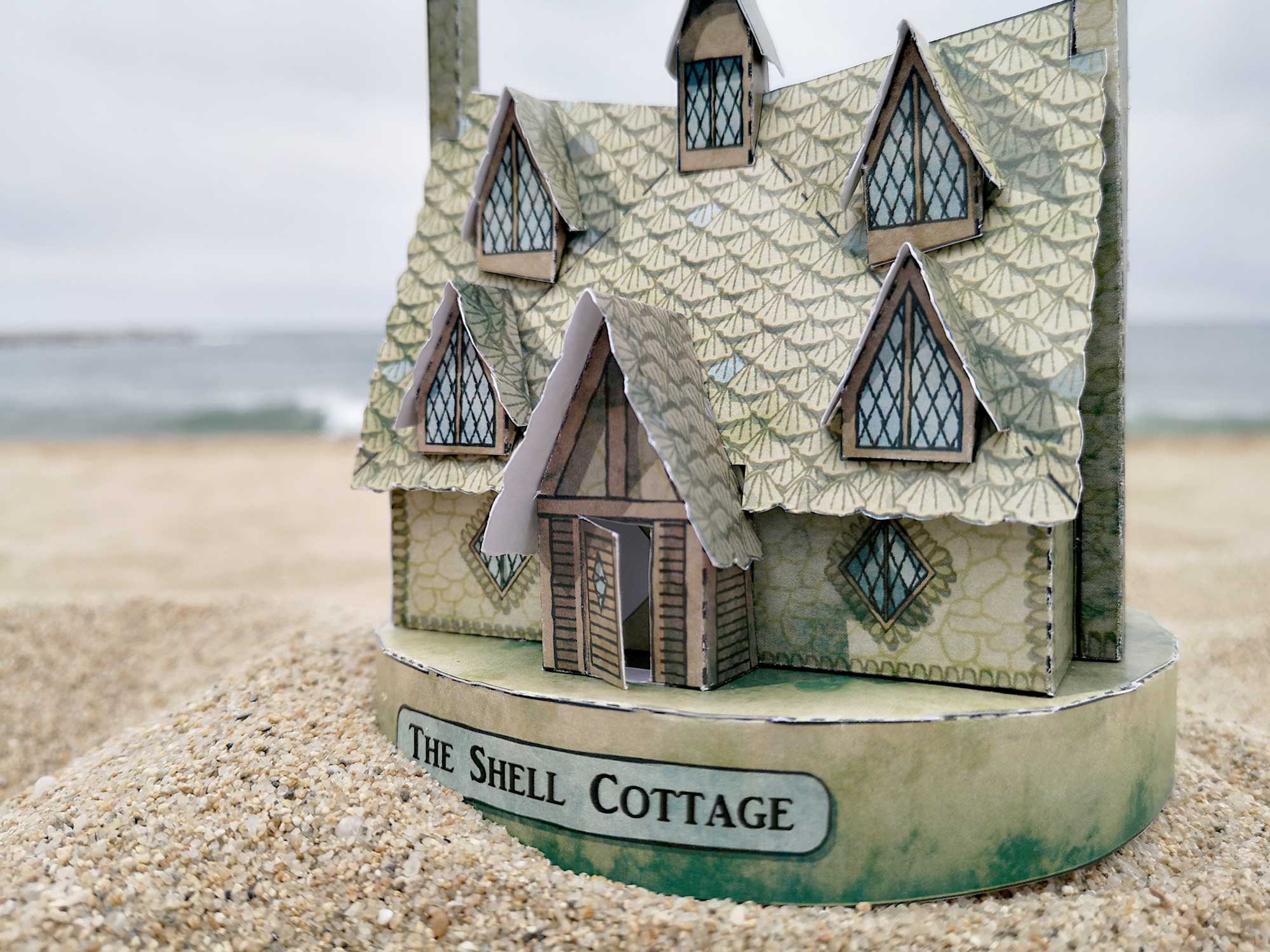 THE SHELL COTTAGE - Cut & Assemble Paper Model Kit - Etsy