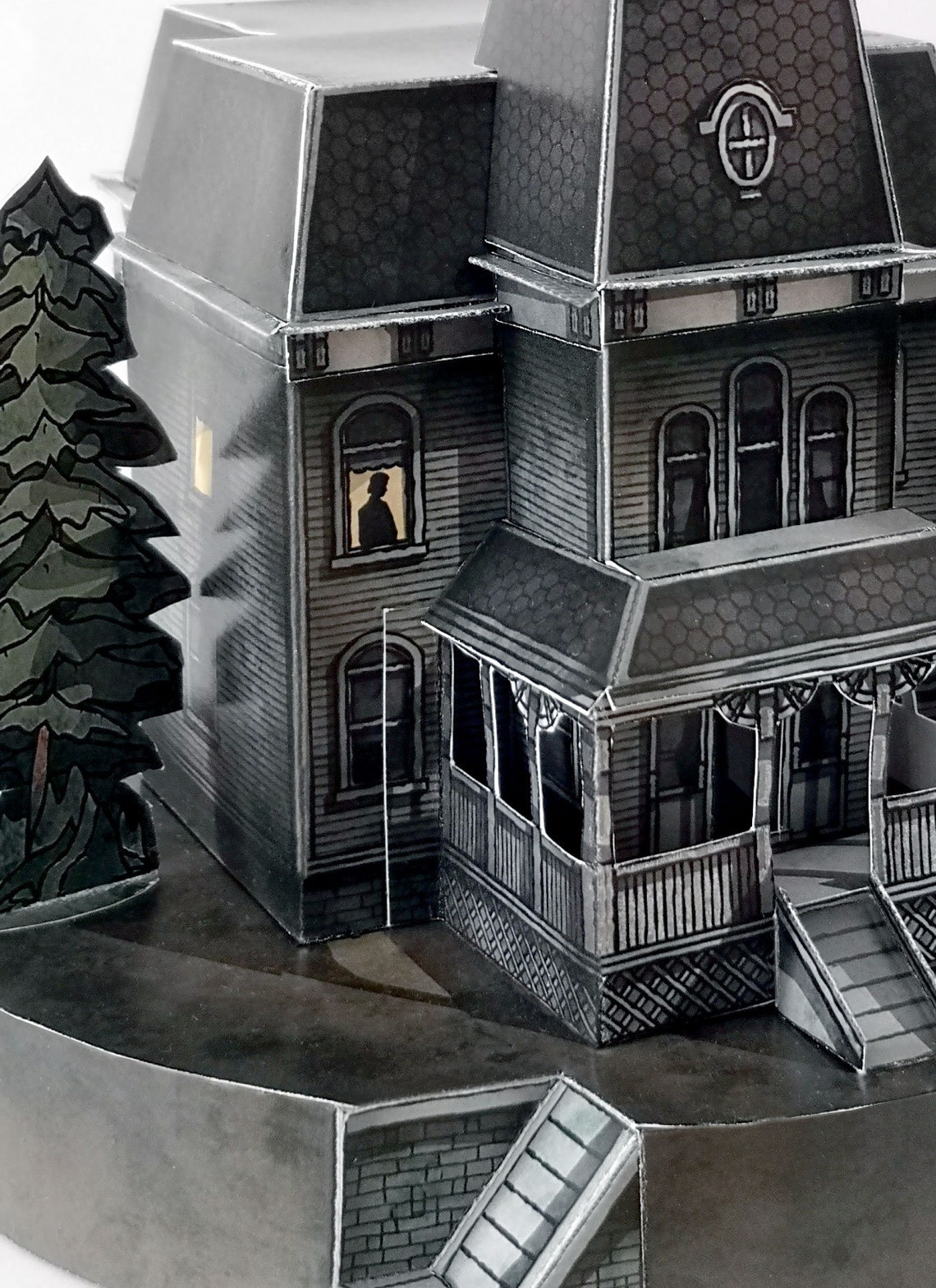 PSYCHO HOUSE Paper Model - Papercraft - Card Model Kit - FREE "do Not ...