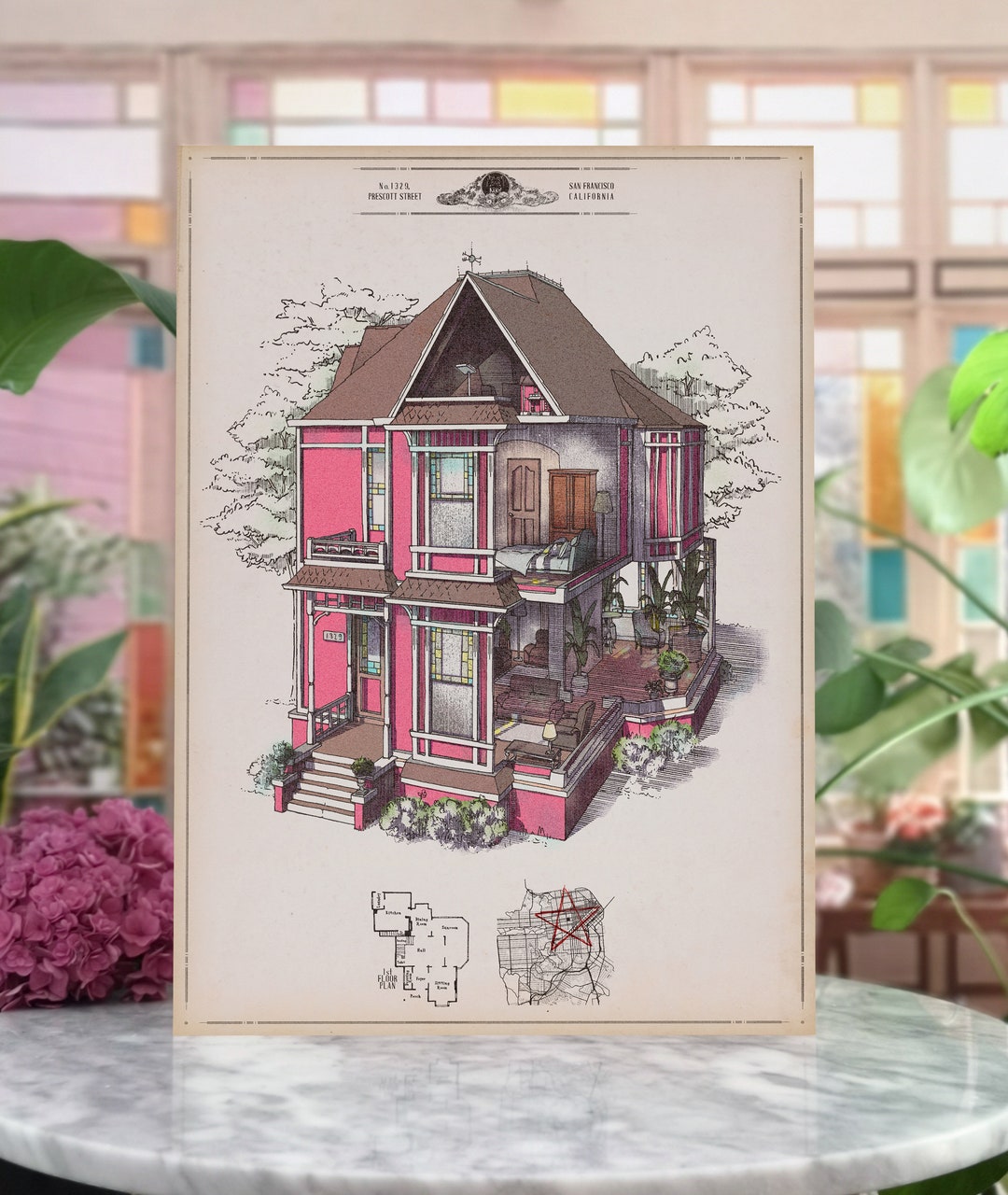 Charmed Manor - Halliwell House - Poster by Kiko Sánchez - Etsy