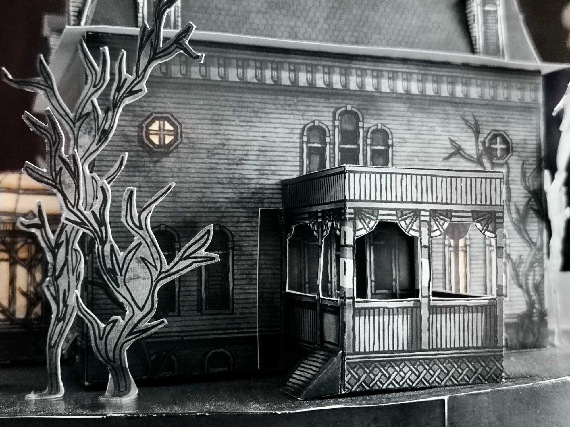 ADDAMS HOUSE - Paper Model - Papercraft - Card Model Kit - H0 Scale ...