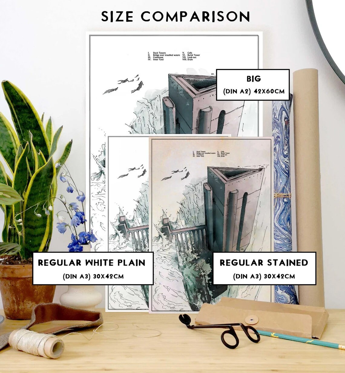 Magical Prison Wizarding Illustration Poster by Kiko - Etsy