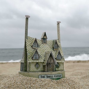 THE SHELL COTTAGE - Cut & Assemble Paper Model Kit - Etsy