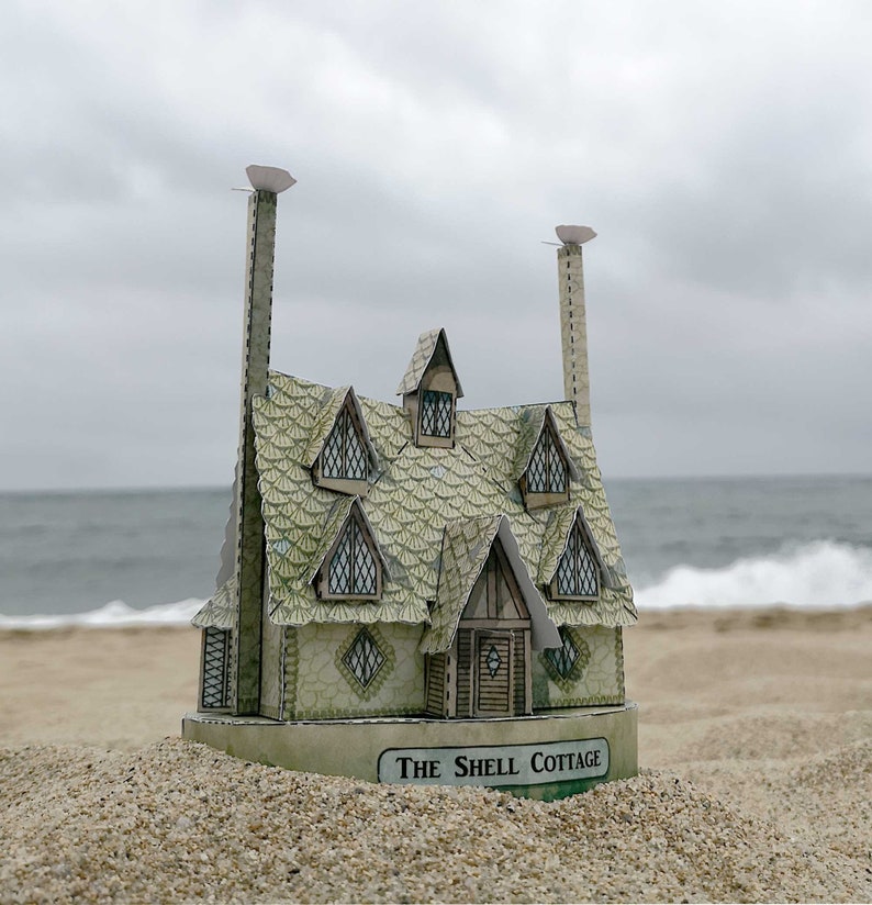 THE SHELL COTTAGE Cut & Assemble Paper Model Kit | Etsy