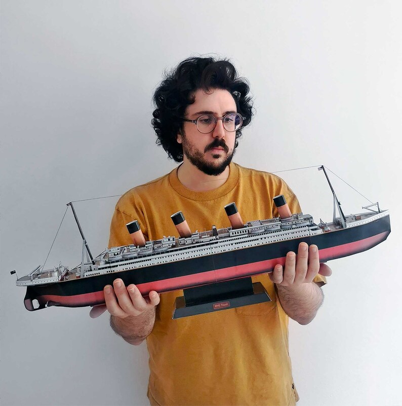 RMS TITANIC Paper Model Paper Craft Ship 1:400 Scale DIY - Etsy Israel