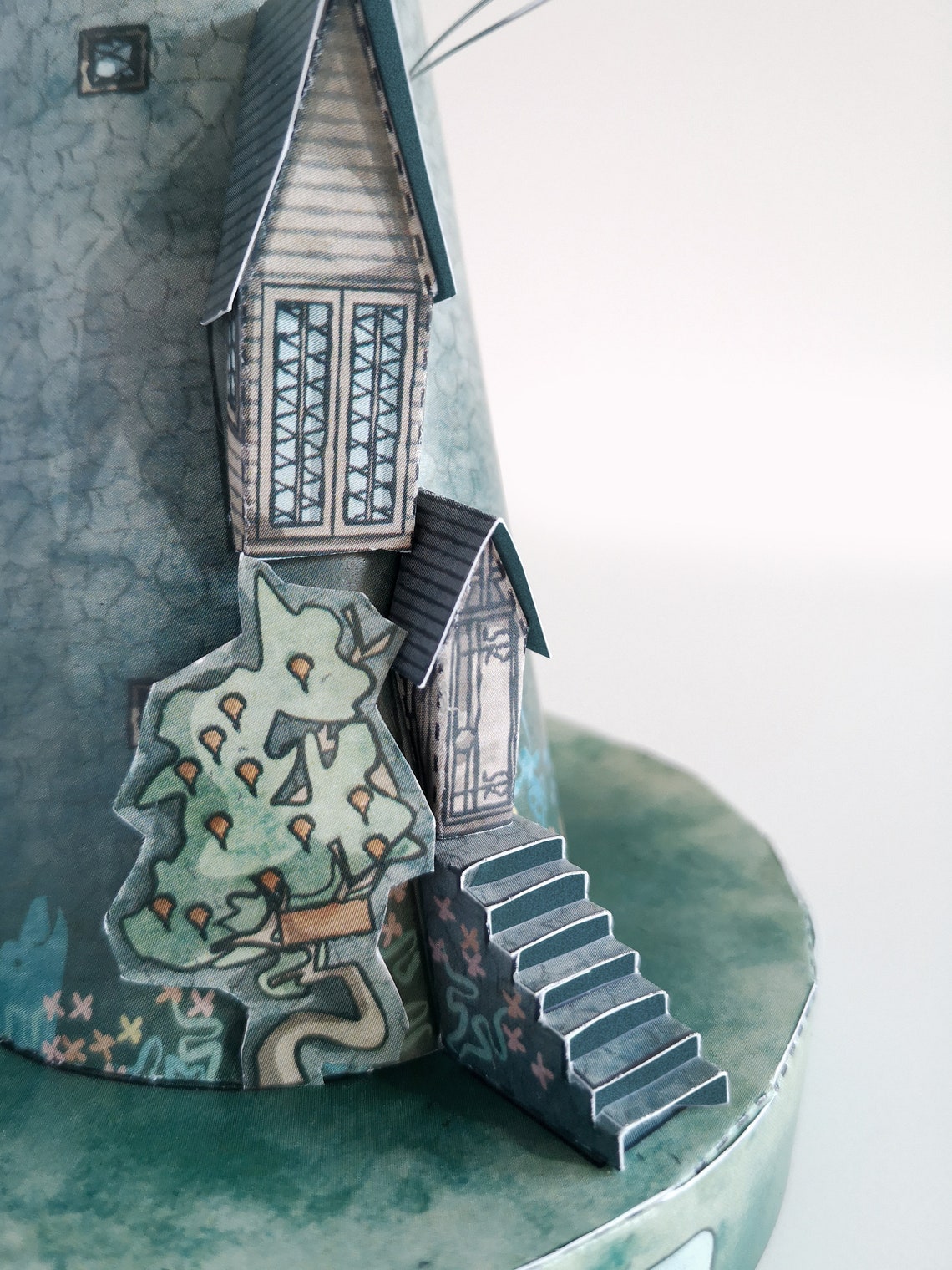 LUNA'S HOUSE Cut & Assemble Paper Model Kit | Etsy