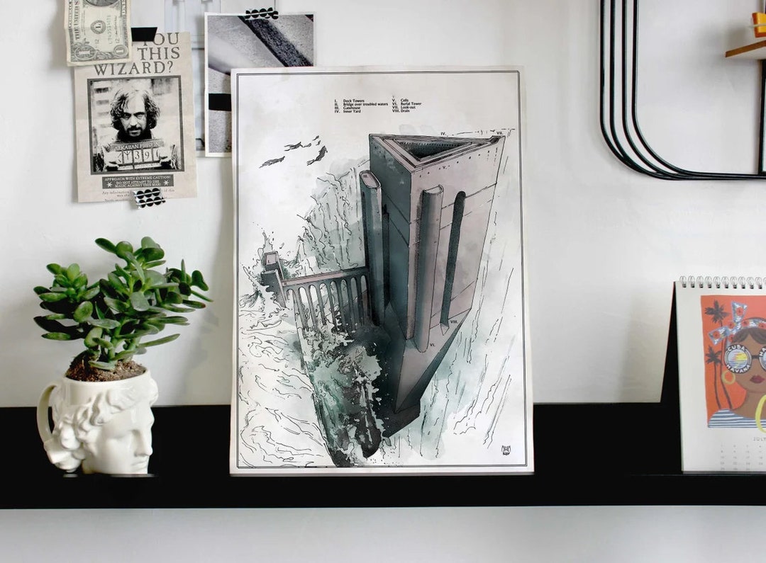 Magical Prison - Wizarding Illustration - Poster by Kiko Sánchez - Etsy