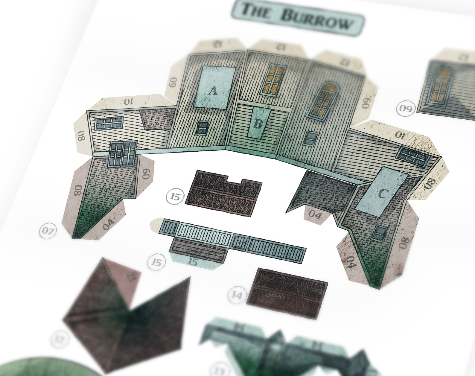 BURROW PAPERCRAFT Cut & Assemble Paper Model Kit - Etsy UK