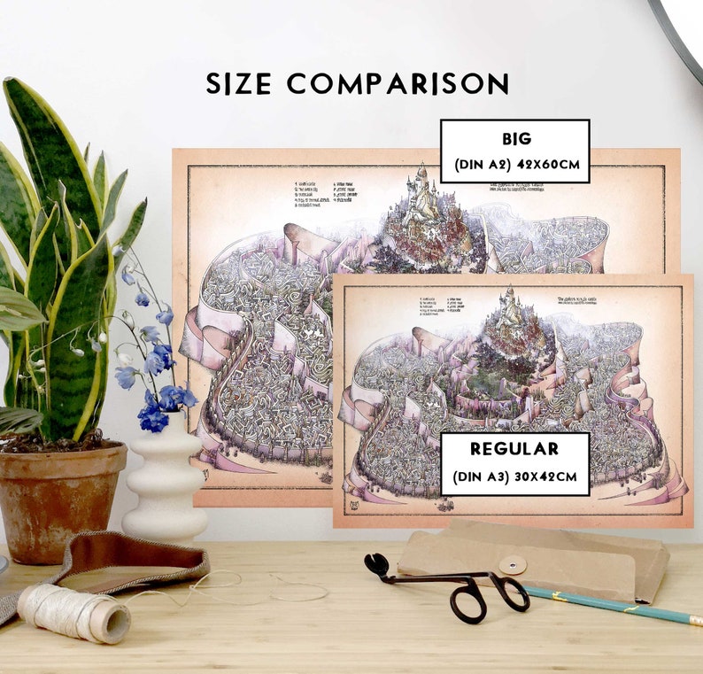 LABYRINTH Movie Map Original Illustration | Etsy