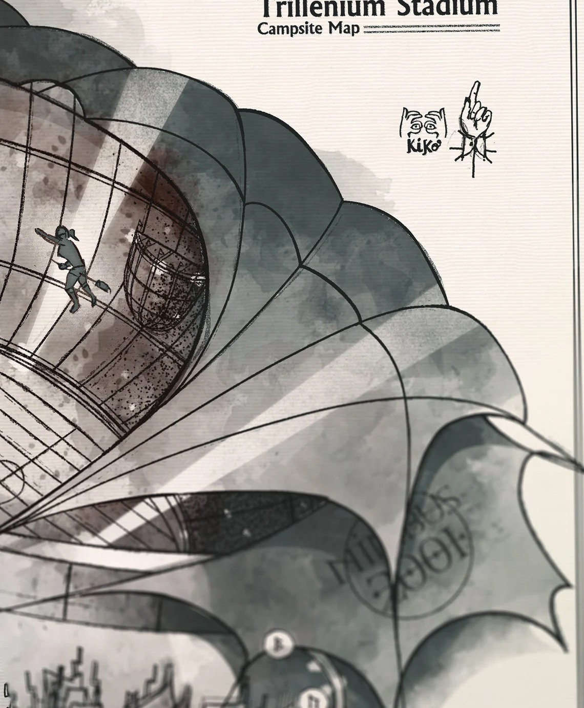 World Cup Trillenium Stadium Campsite Map Original - Etsy