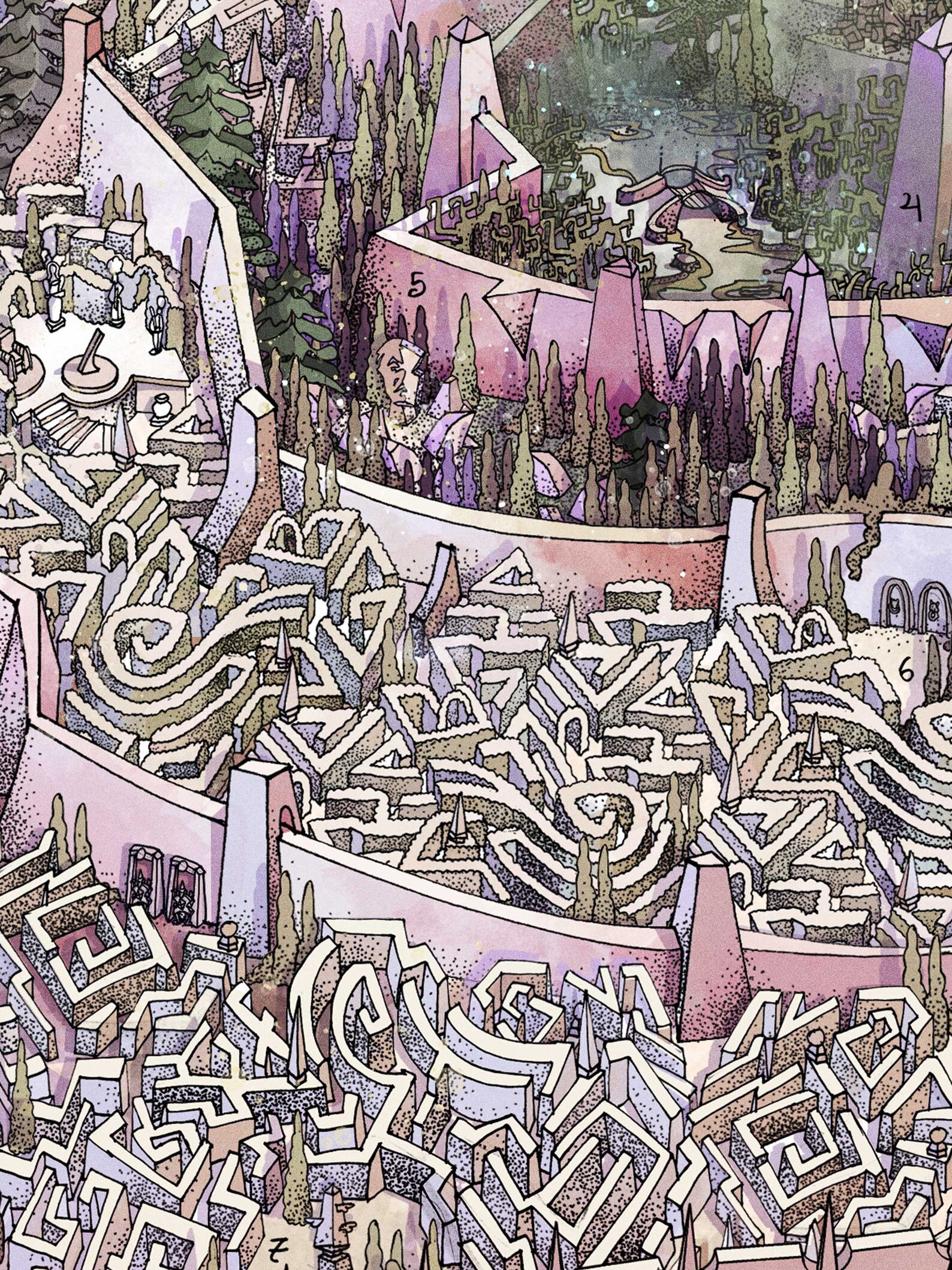 LABYRINTH Movie Map Original Illustration | Etsy