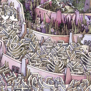 LABYRINTH Movie Map - Original Illustration - Etsy