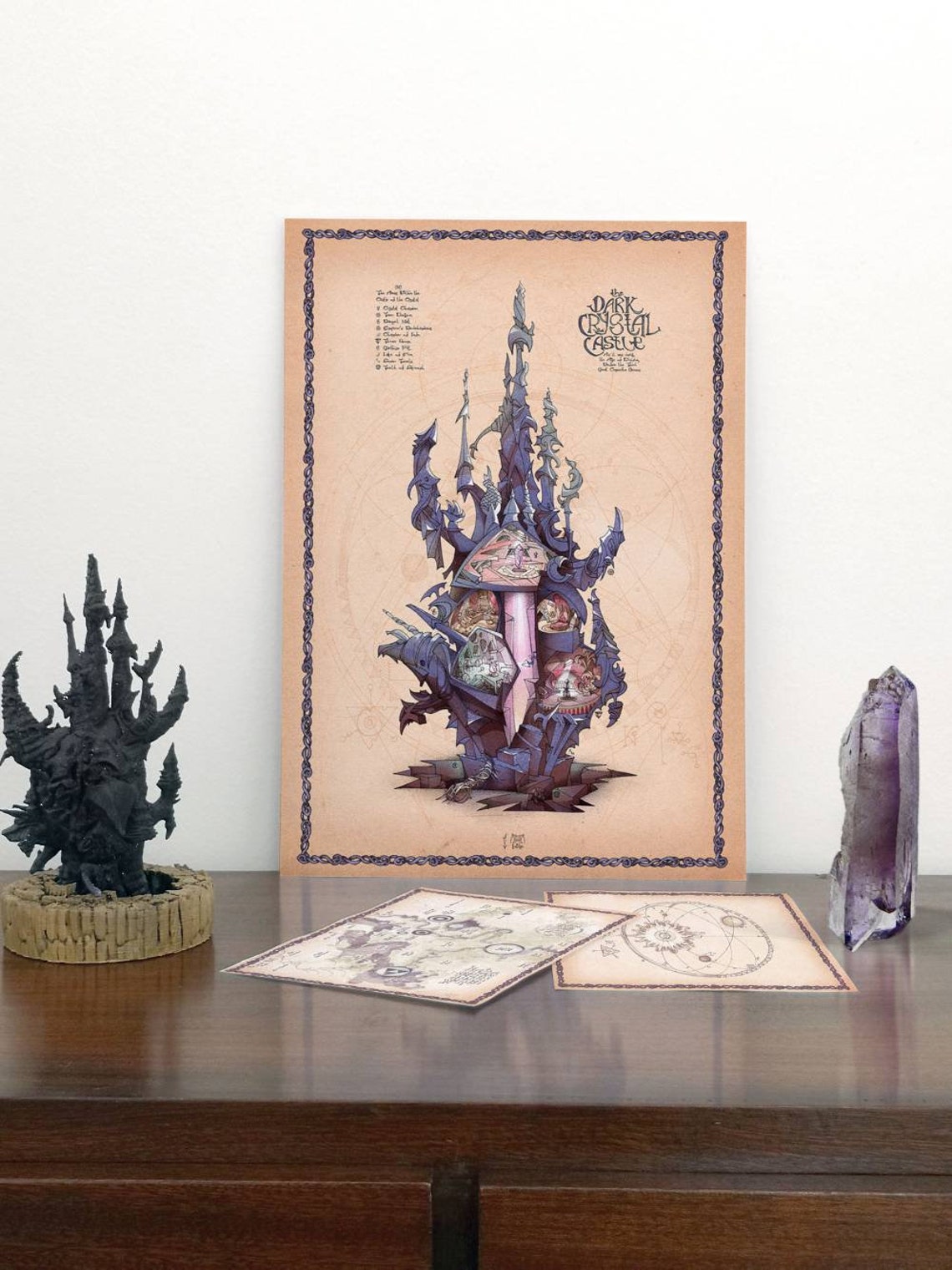 The CASTLE of the CRYSTAL Map Pack of 3 Original - Etsy UK