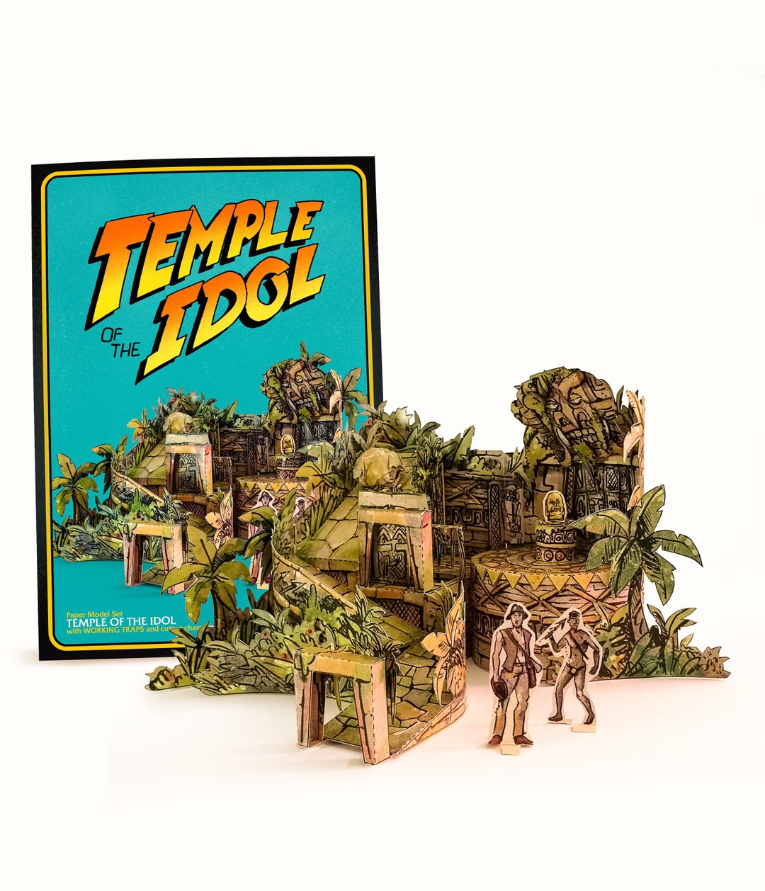 The Temple of the Golden Idol - With Working Traps! - Paper Model Kit ...