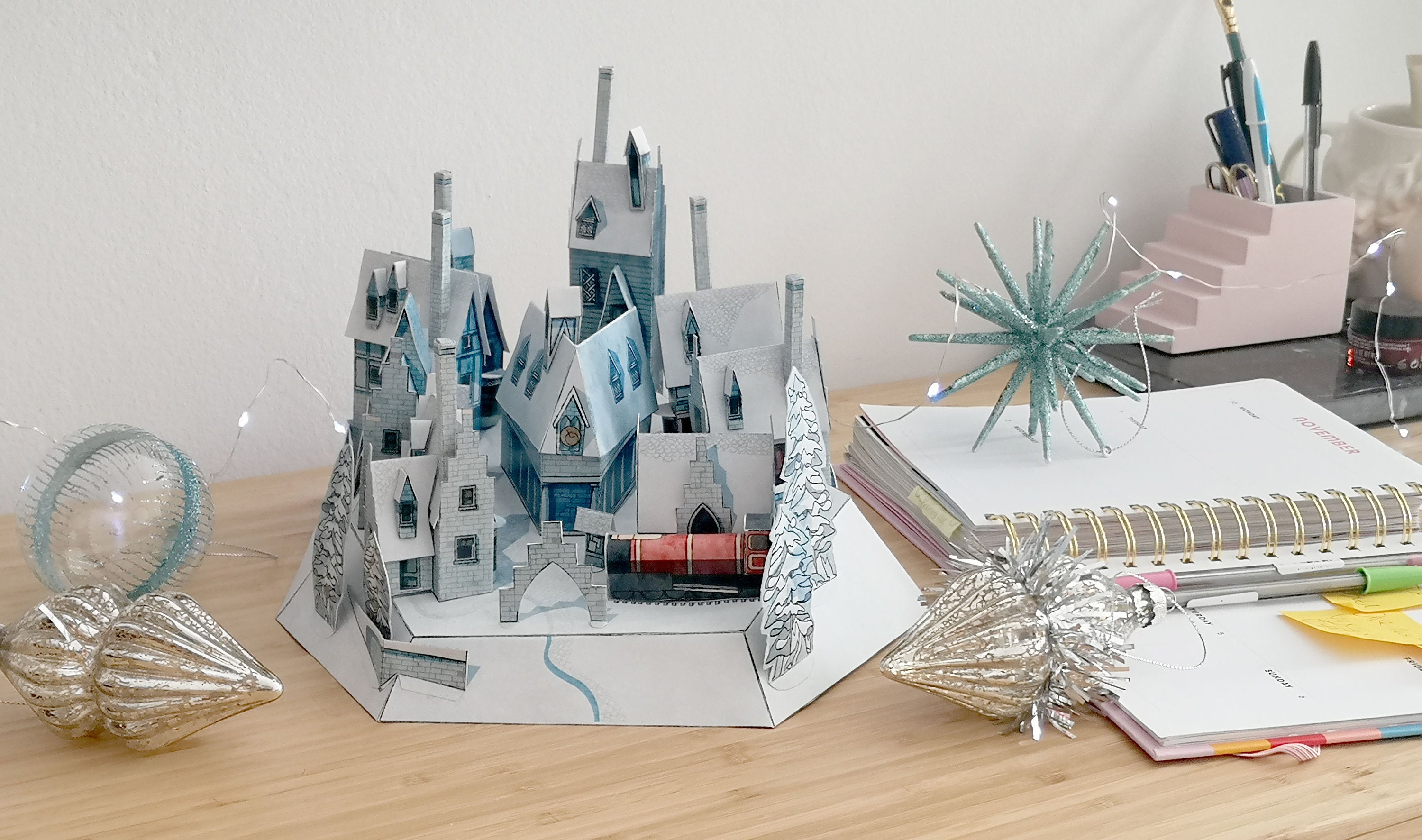 Wizard Magic Village PAPERCRAFT - Cut & Assemble Paper Model Kit - Etsy