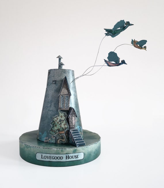 LUNA'S HOUSE Cut & Assemble Paper Model Kit | Etsy