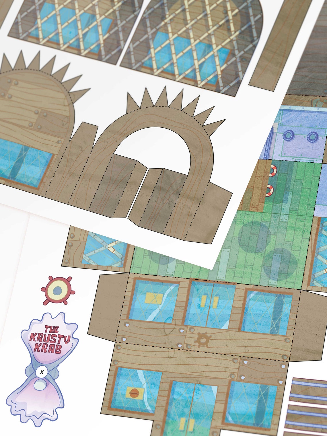 Spongebob Papercraft Krusty Krab