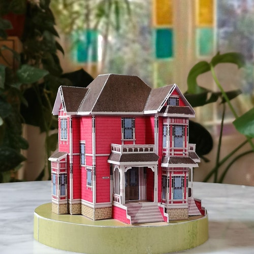 ADDAMS HOUSE Paper Model Papercraft Card Model Kit H0 - Etsy Canada