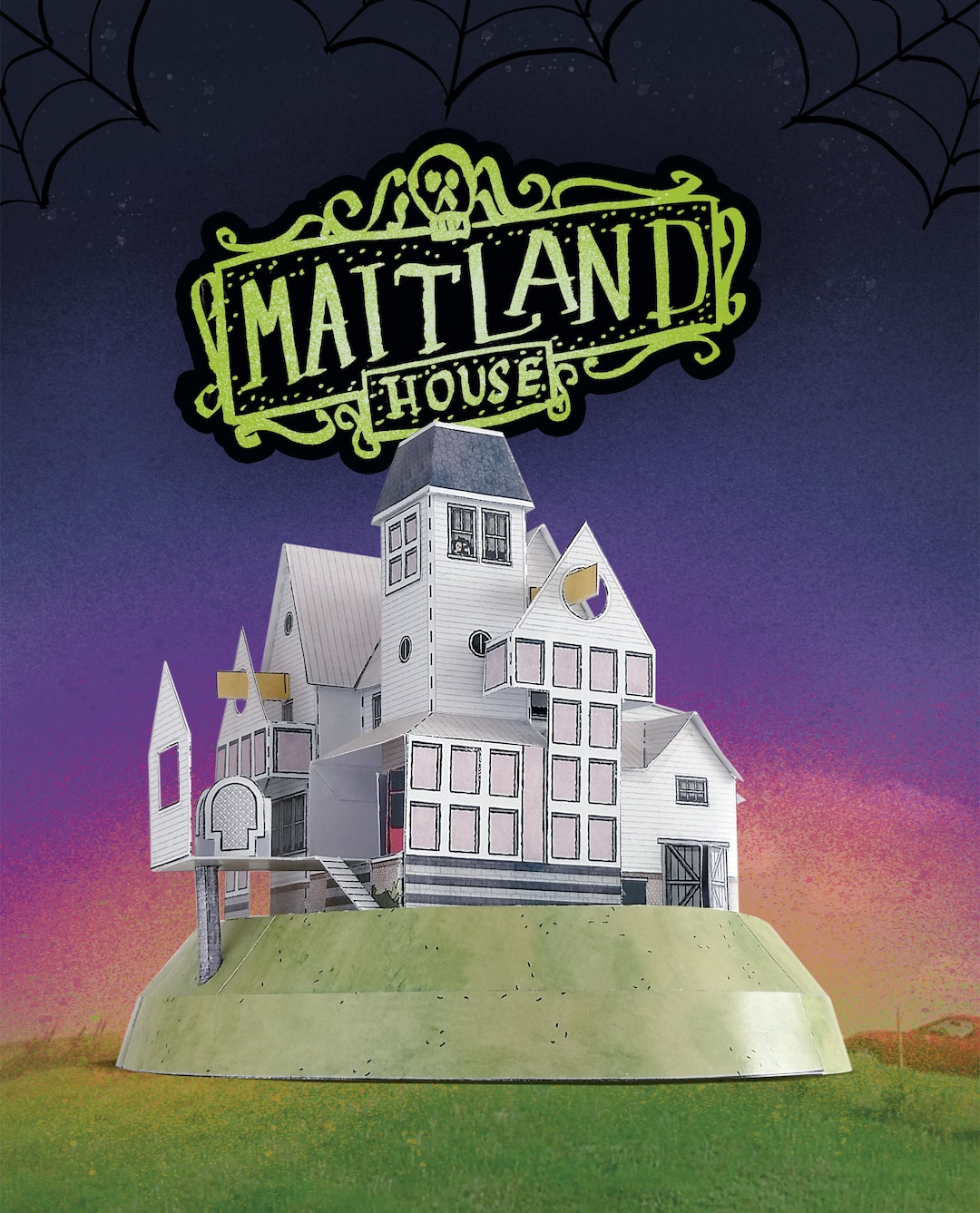 MAITLAND House Paper Model - Movie Mansion - Papercraft - Paper Cutout ...