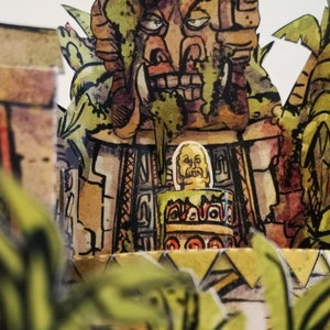 The Temple of the Golden Idol - With Working Traps! - Paper Model Kit ...