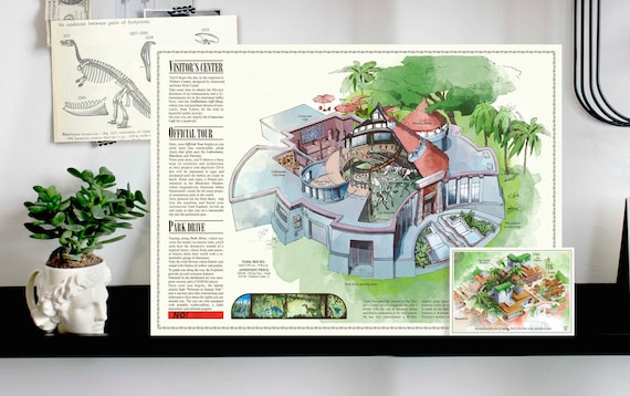 JURASSIC PARK Visitors Center Blueprint Page (Interior ... JURASSIC PARK Visitors Center Blueprint Page (Interior ...